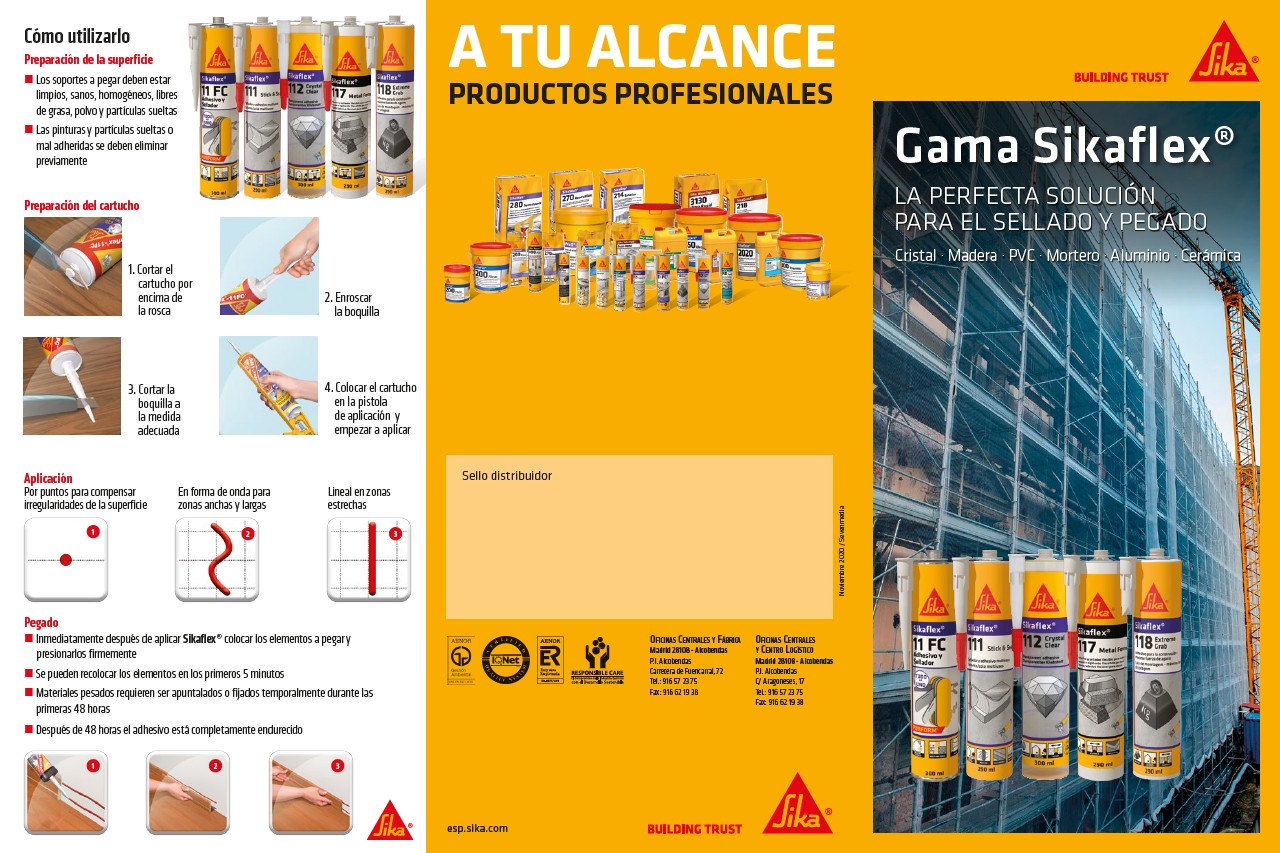 Gama Sikaflex: Sellado y pegado para tu hogar